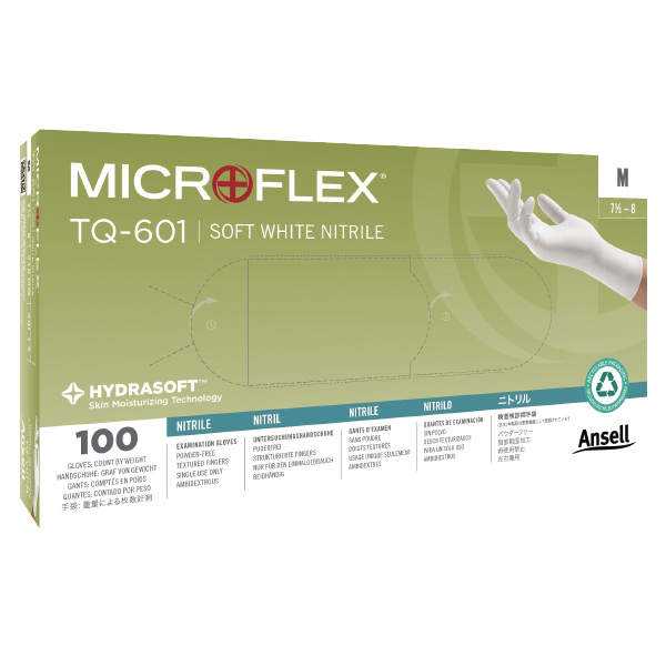 【MSGooDs】商品詳細：MICROFLEX TQ-601 ソフトホワイト | 当日発送！ - 医療用品／医薬品／鍼灸用品等の通販